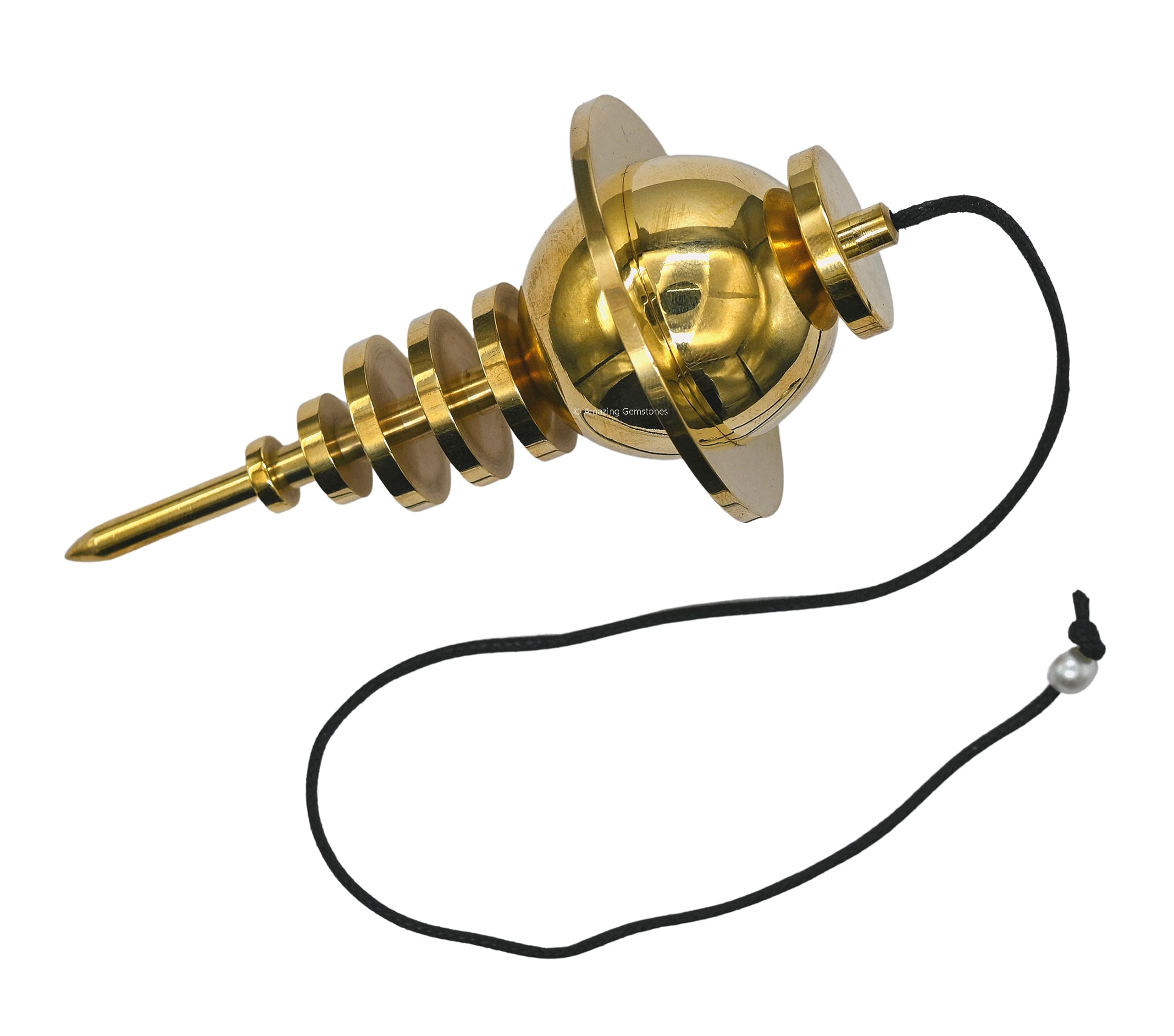 Healing Metal Pendulums for Divination, Extra Large Gold Chakra ...