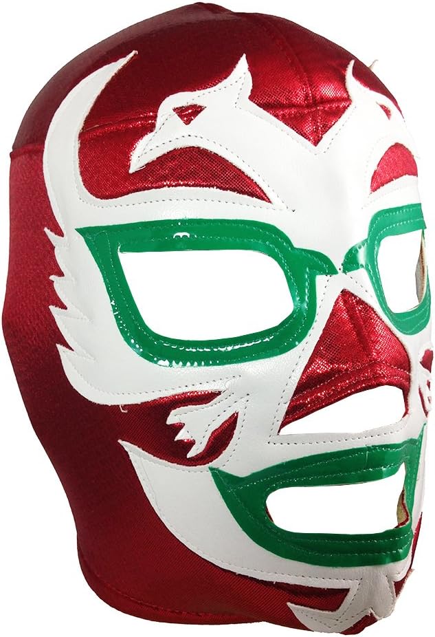 DOS CARAS Adult Lucha Libre Wrestling Mask (pro-fit) Costume Wear - Red ...