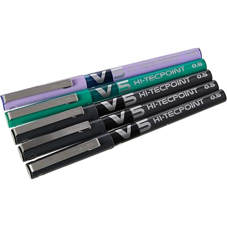 Pilot V5 Cartridge System Liquid Ink Rollerball, 0.5 mm Tip Single Pen ...
