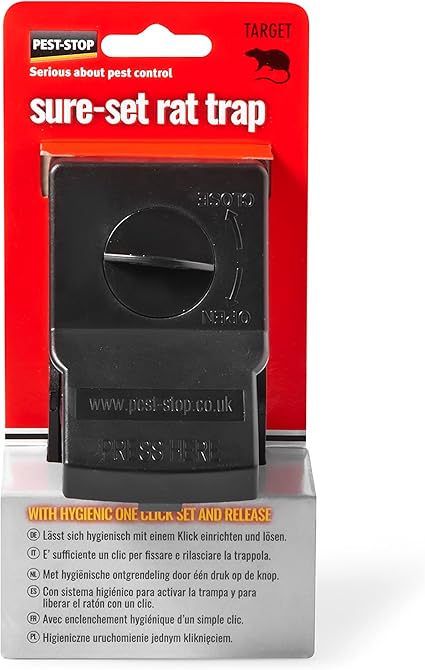 Pest-Stop Sure Set Rat Trap – Large Snap Trap for Rats and Mice ...