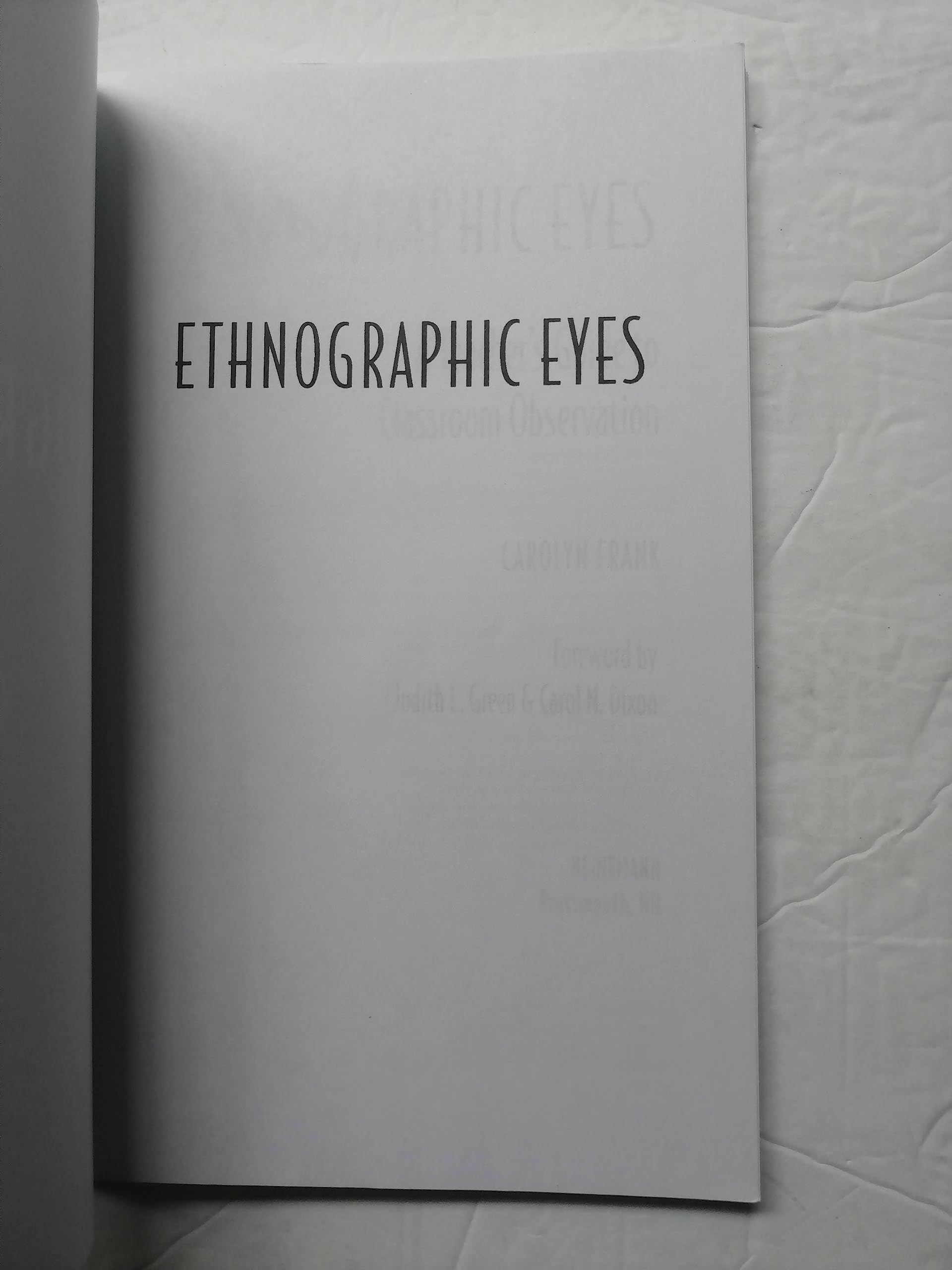 Snapklik.com : Ethnographic Eyes: A Teachers Guide To Classroom Observation