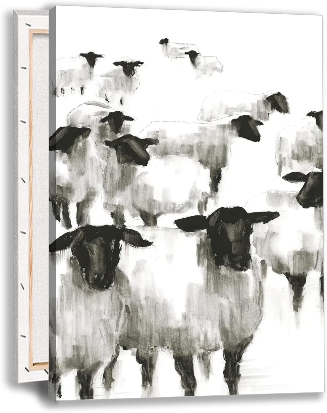 Sheep Canvas Wall Art Farm Animal Canvas Wall Art Sheep Pictures Wall ...