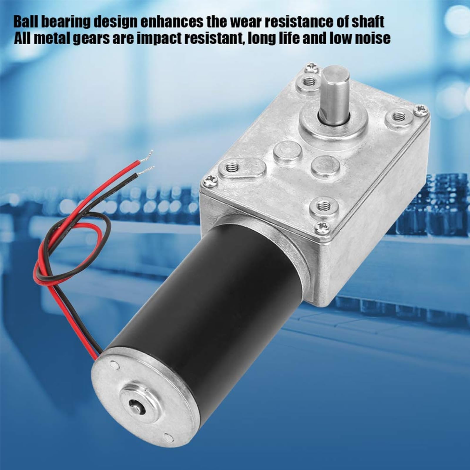 Snapklik.com : Reversible Worm Gear Motor, Self-Locking High Torsion ...