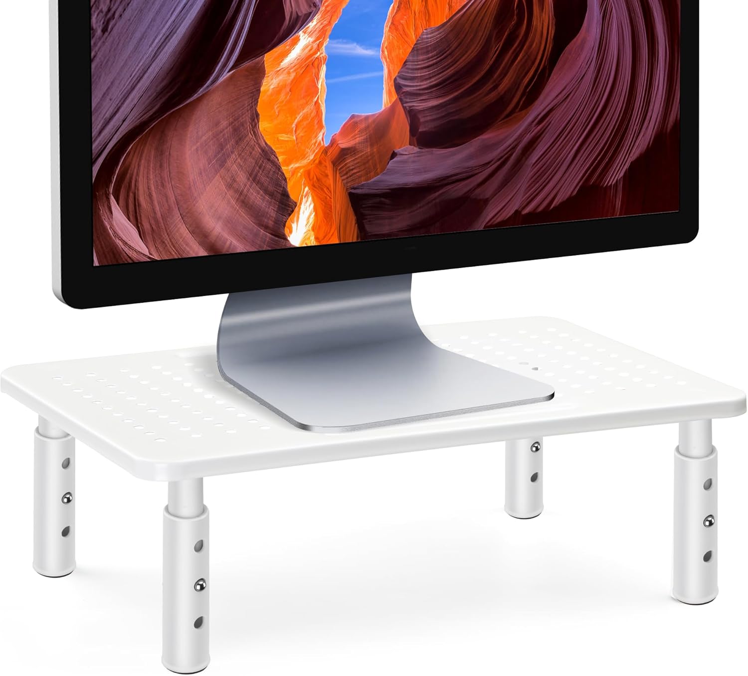 Amazon.com: La Jaco Monitor Stand Riser, 3 Height Adjustable Monitor ...