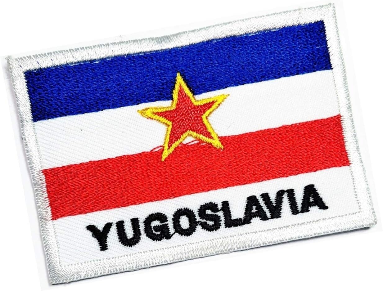 Amazon.com: ONCEX National Yugoslavia Flag Patch Yugoslavia Flag Country Embroidered Applique ...