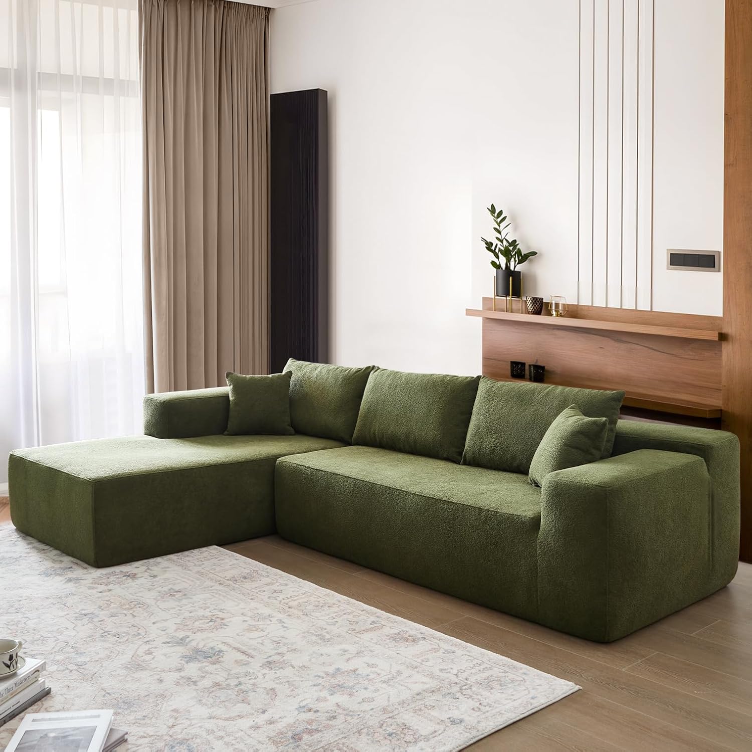 Amazon.com: ALTRIGUS 104" Cloudy Sectional L Shaped Couch for Living ...