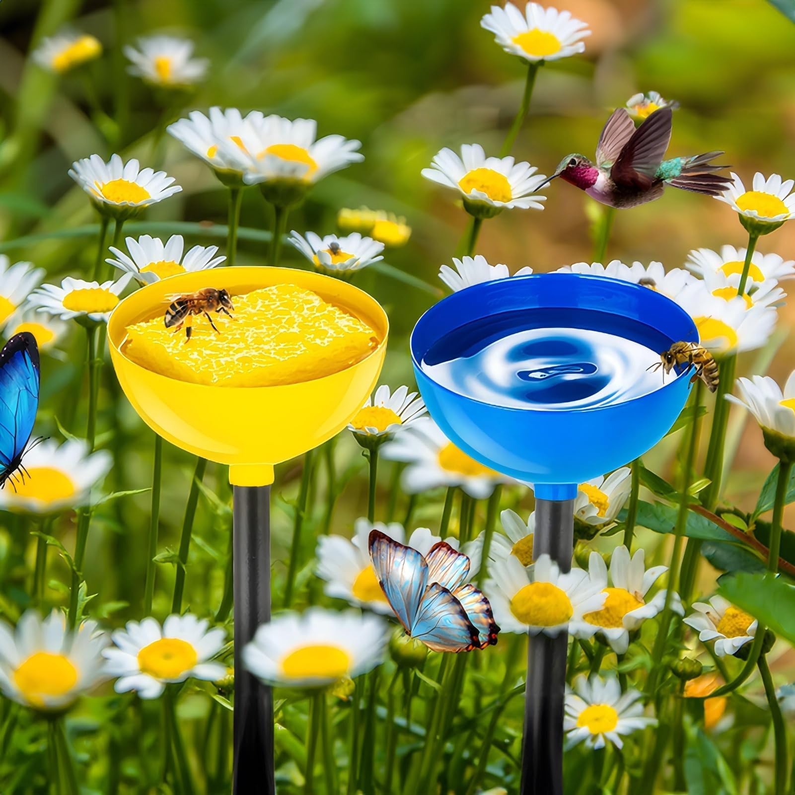 Amazon.com : Gardeners Supply Company Ceramic Butterfly Puddling Stone ...