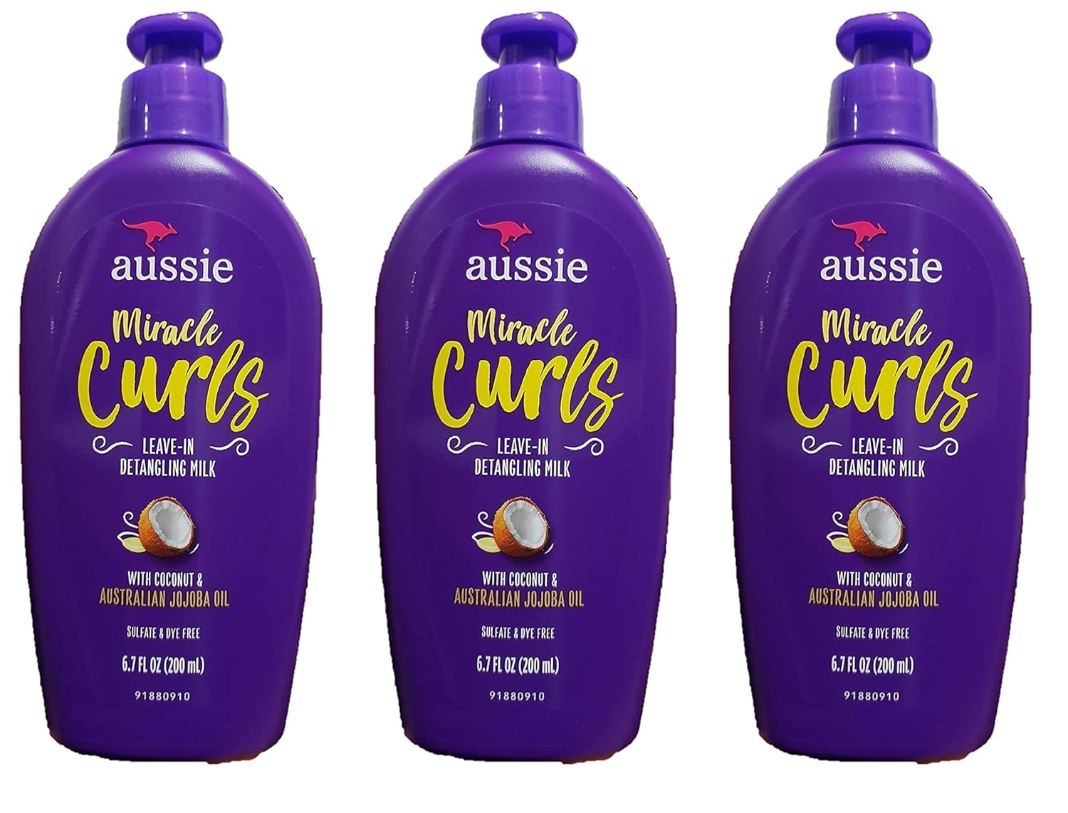 Amazon.com : Aussie Miracle Curls Leave-In Detangler Milk 6.7 Ounce ...