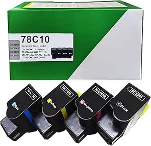 Amazon.com: 78C10 CS421 Toner Cartridge Replaement for Lex mark 78C10K0 ...