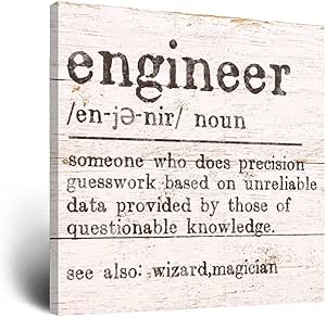 Amazon.com: Engineer Definition Dictionary Word Meaning Framed Wall ...