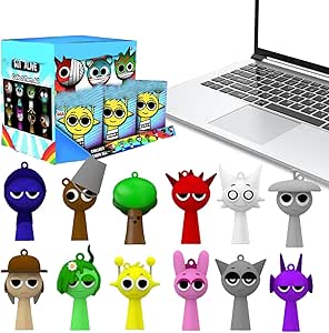 Sprunki Figures | 12 pieces Sprunki Wenda Statue | Cartoon Anime Games ...