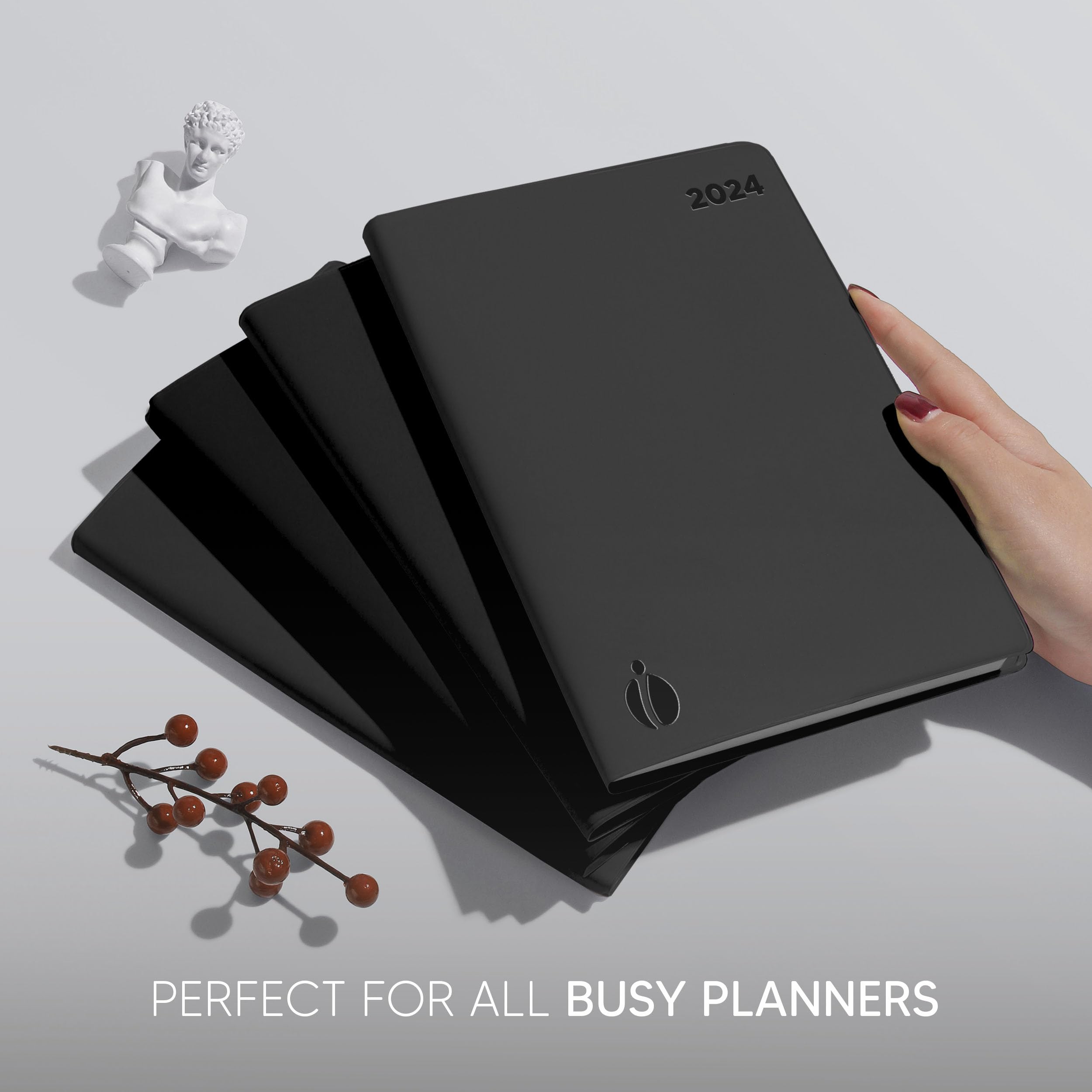 Snapklik.com : Inamio 2024 Planner Weekly And Monthly Silver Edition ...