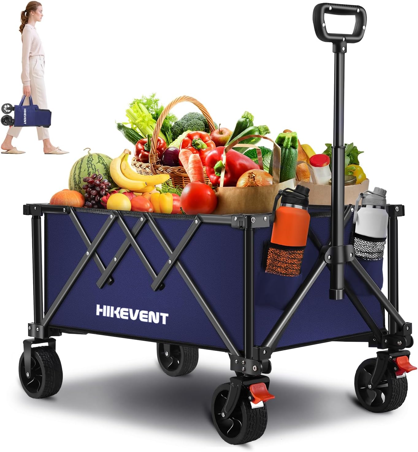 Amazon.com: Camping Trolley Foldable Outdoor Picnic Camping Trolley ...