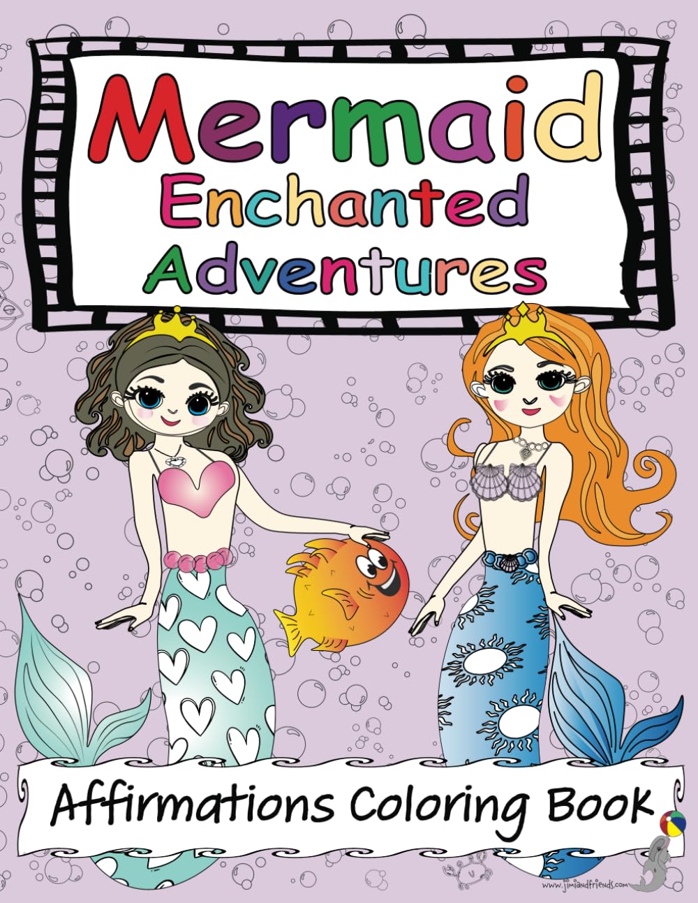Mermaid Enchanted Adventures and Affirmations Coloring Book for Kids ...