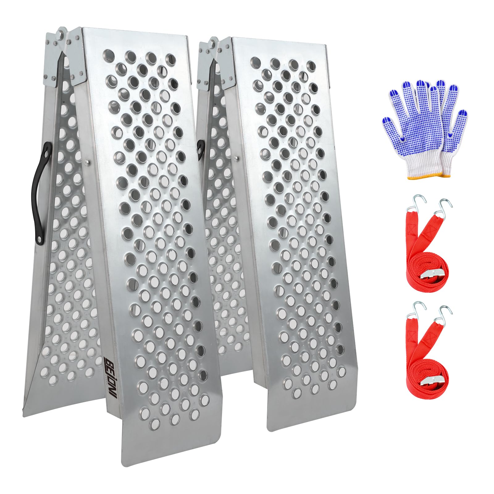 Snapklik.com : 59" Folding Shed Ramps For Lawn Mower, 1300 Lbs Capacity ...