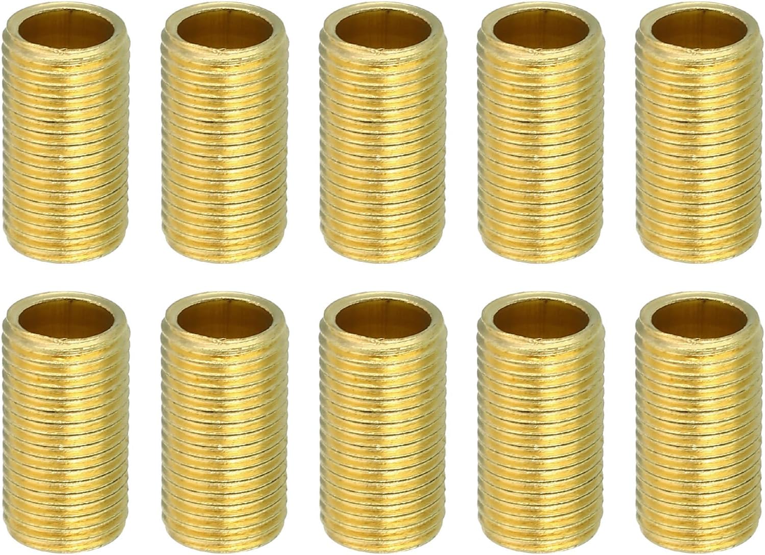 Amazon.com: PATIKIL M10 Fine Thread Lamp Pipe, 5 Pack 15mm Threaded ...