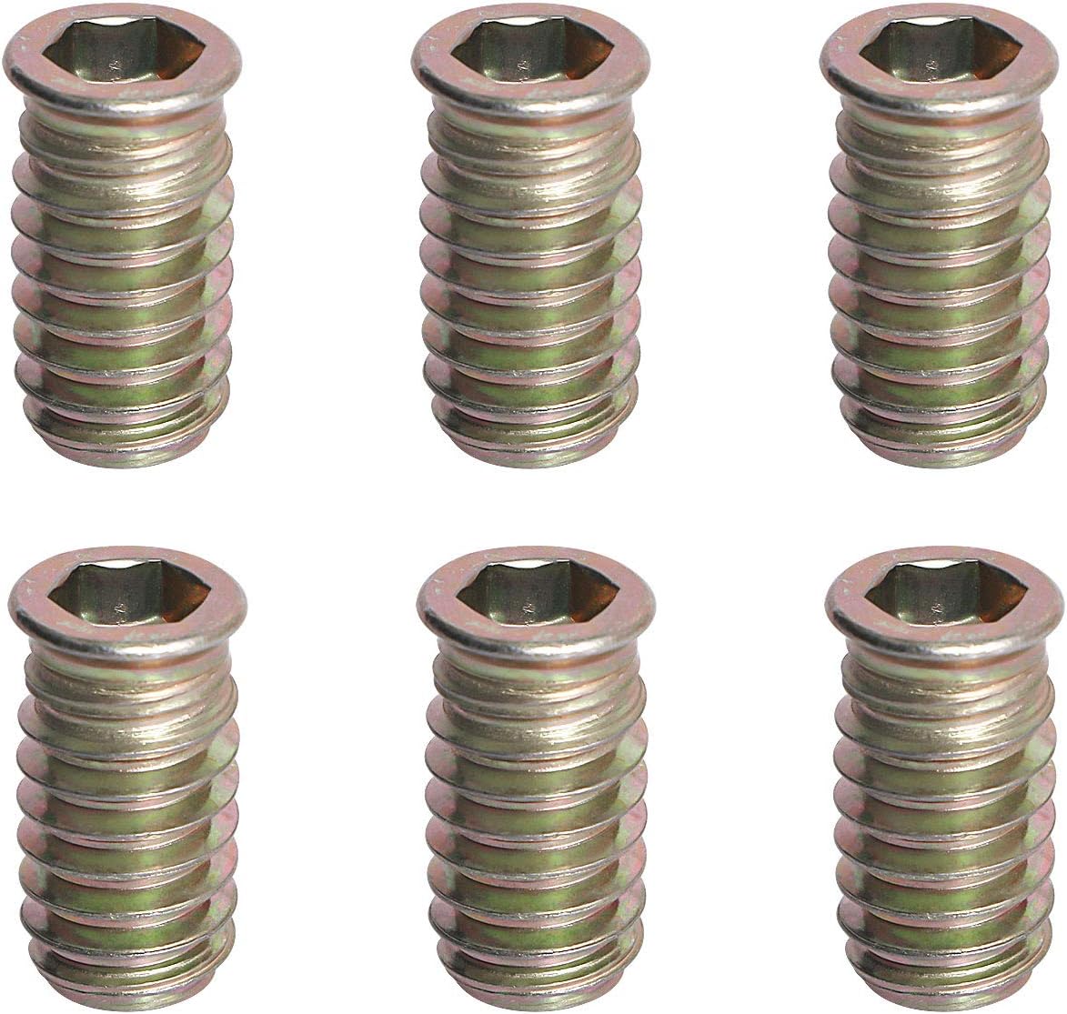 Aopin Threaded Inserts Nut Threaded Fastener Connector Hex Drive ...