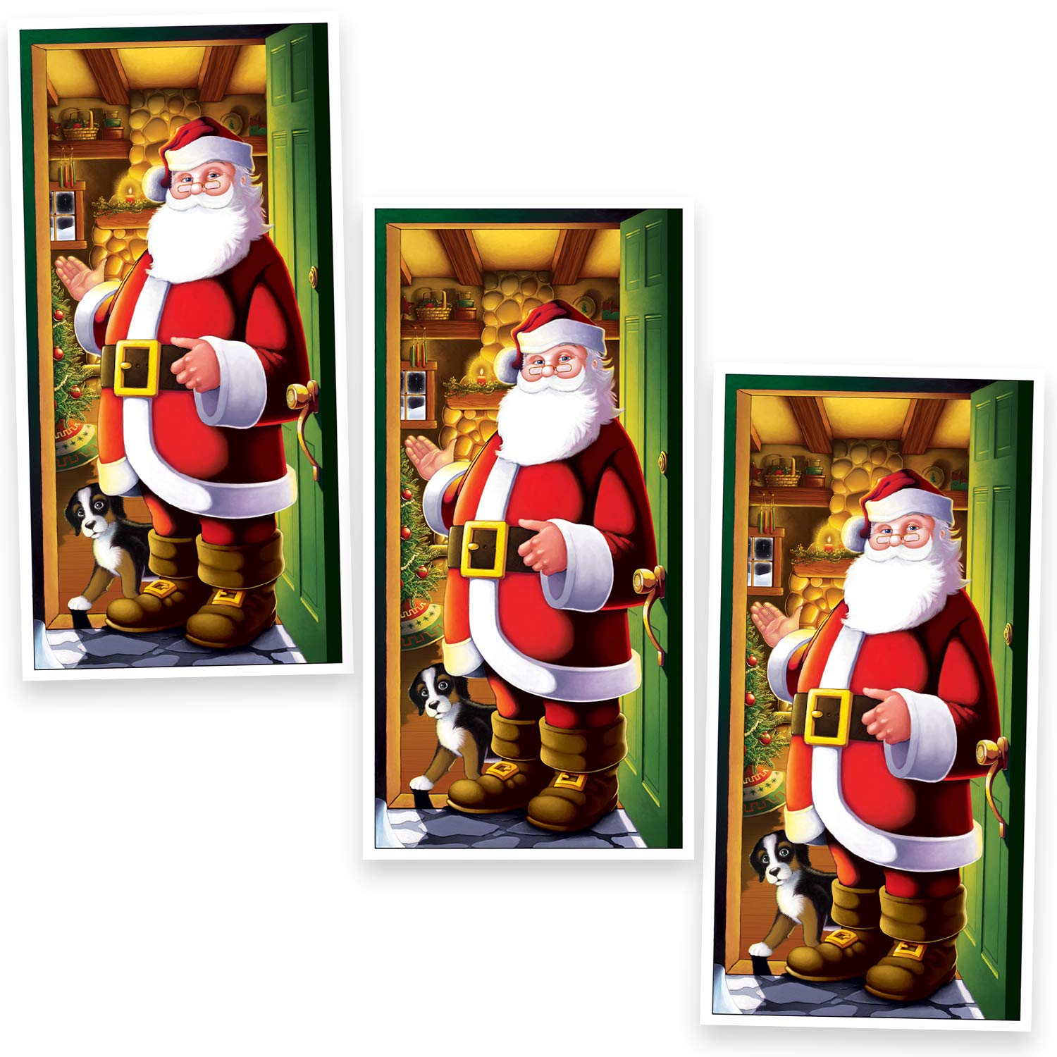 Amazon.com : Beistle Santa Door Cover Pack of 3 : Home & Kitchen