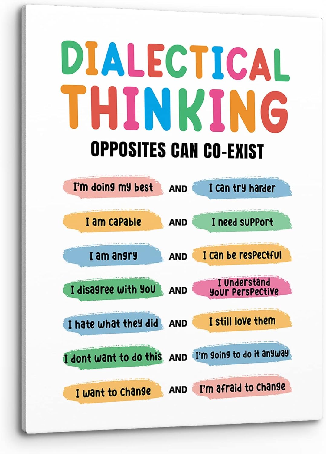 Amazon.com: PHAMTE Dialectical Thinking Inspirational Mental Health ...