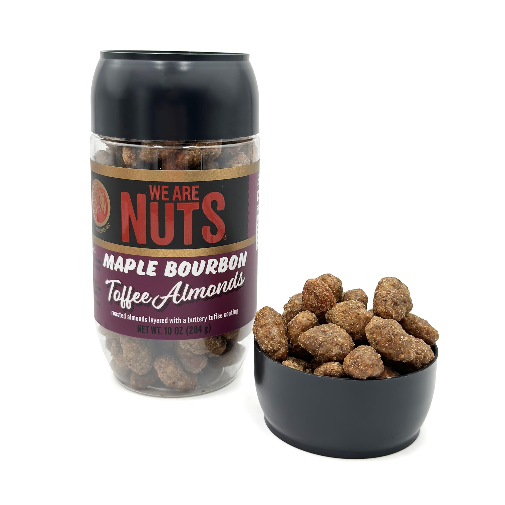 Amazon.com : We Are Nuts Toffee Coated Nuts - Maple Bourbon Toffee ...