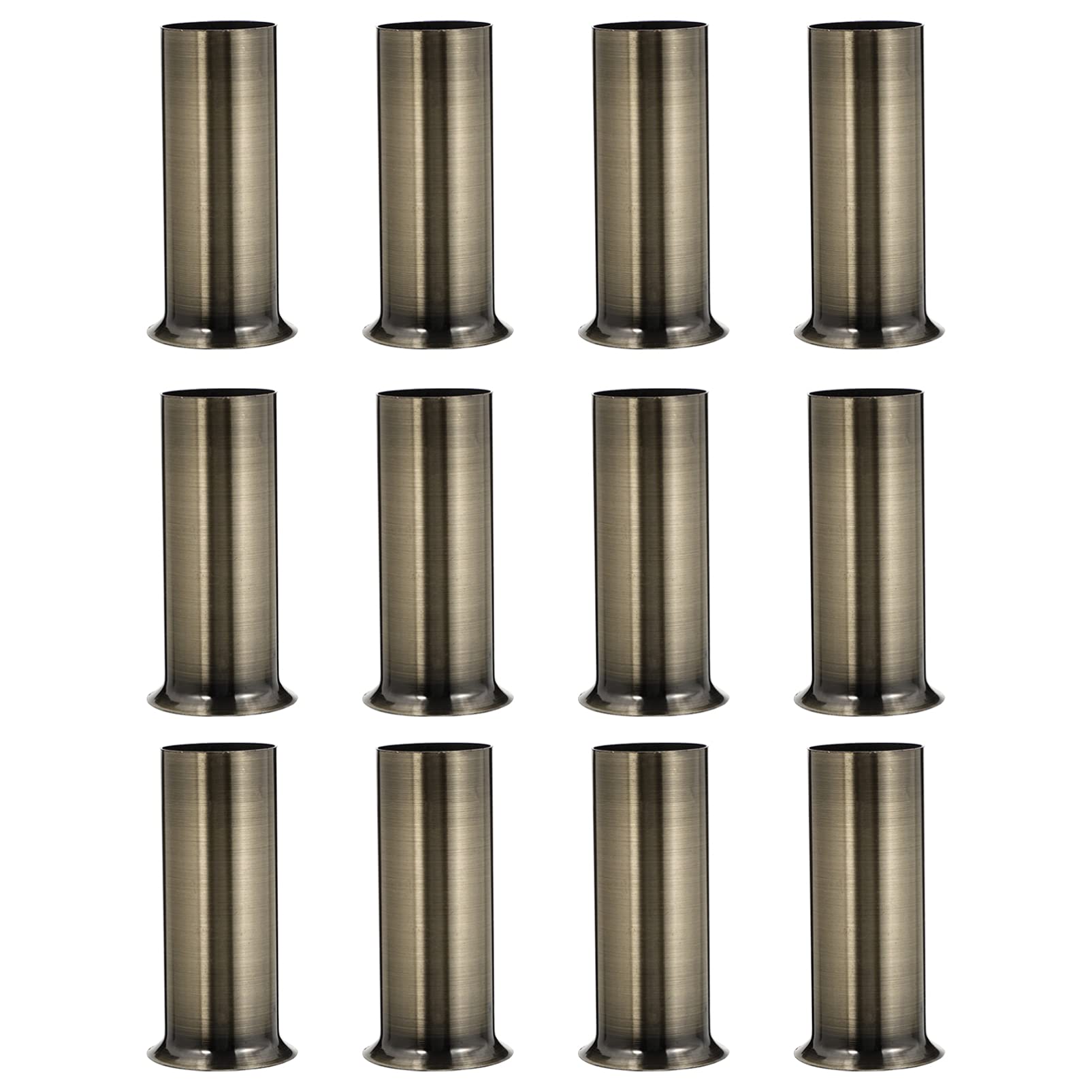 12pcs Metal Candle Covers Sleeves Chandelier Socket Covers Tall Candle ...