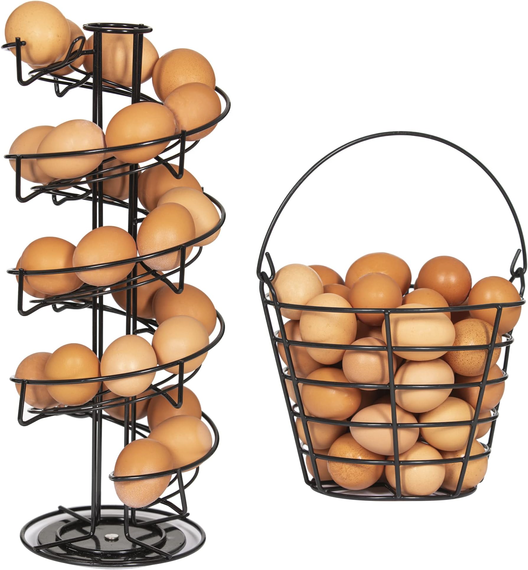 Amazon.com: Egg Skelter Deluxe Modern Spiraling Dispenser Rack ...