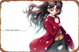 Amazon.com : Fate/stay Night Rin Tohsaka Poster Vintage Tin Sign Unique ...