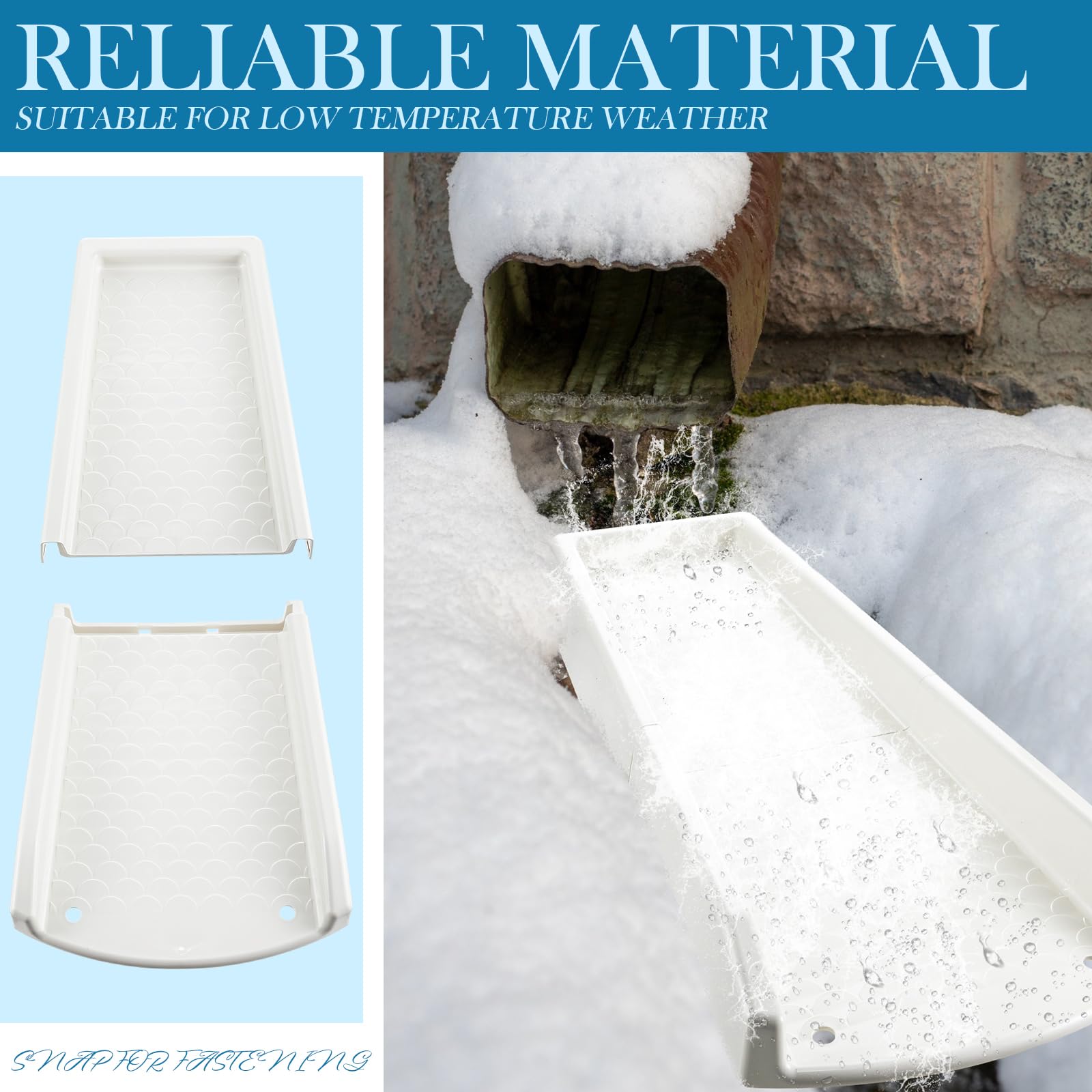 Snapklik.com : 3 Pieces 24 Inch Downspout Splash Block Gutters ...