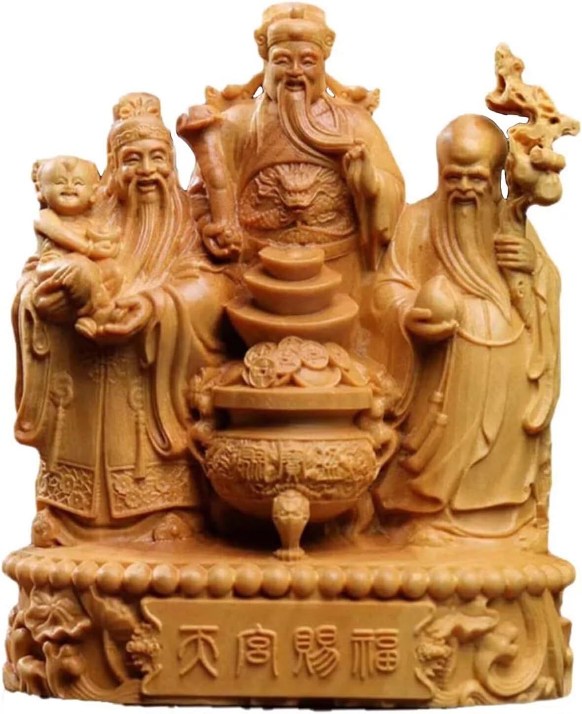 Amazon.com: Qeyize Fuk LUK Sau/Fu Lu Shou Three Gods Sets Home Office ...