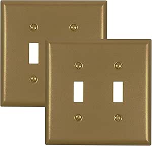 Kisrvopn Metal Electrical Outlet Covers, Light Switch Cover Wall Plates ...