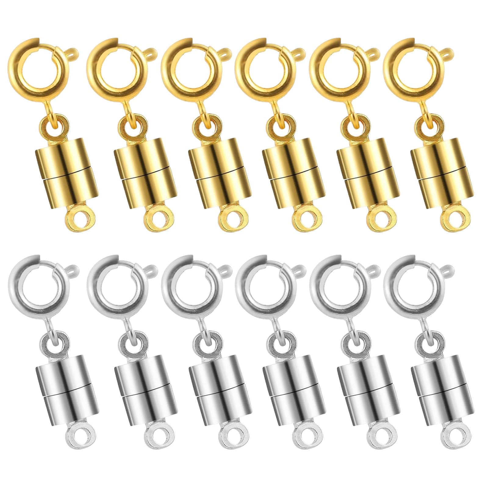 12PCS Magnetic Necklace Clasps,Bracelet Clasps,Magnetic Clasps for ...