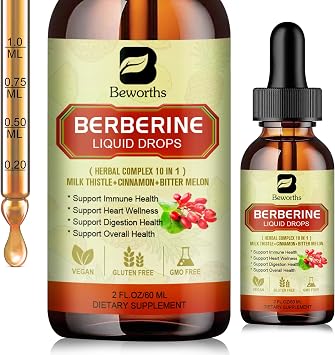 Amazon.com: Premium Berberine Supplement - Berberine Liquid Drops with ...
