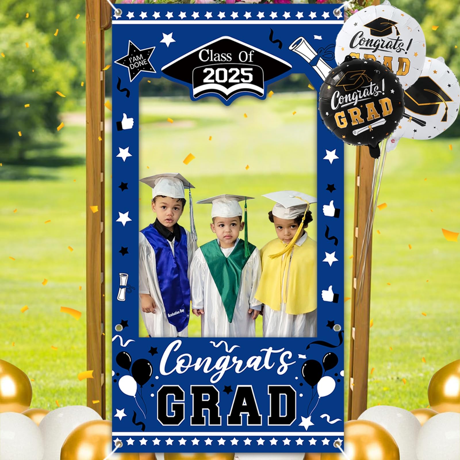 Snapklik.com : Graduation Decorations 2025 Photobooth Props,Blue ...