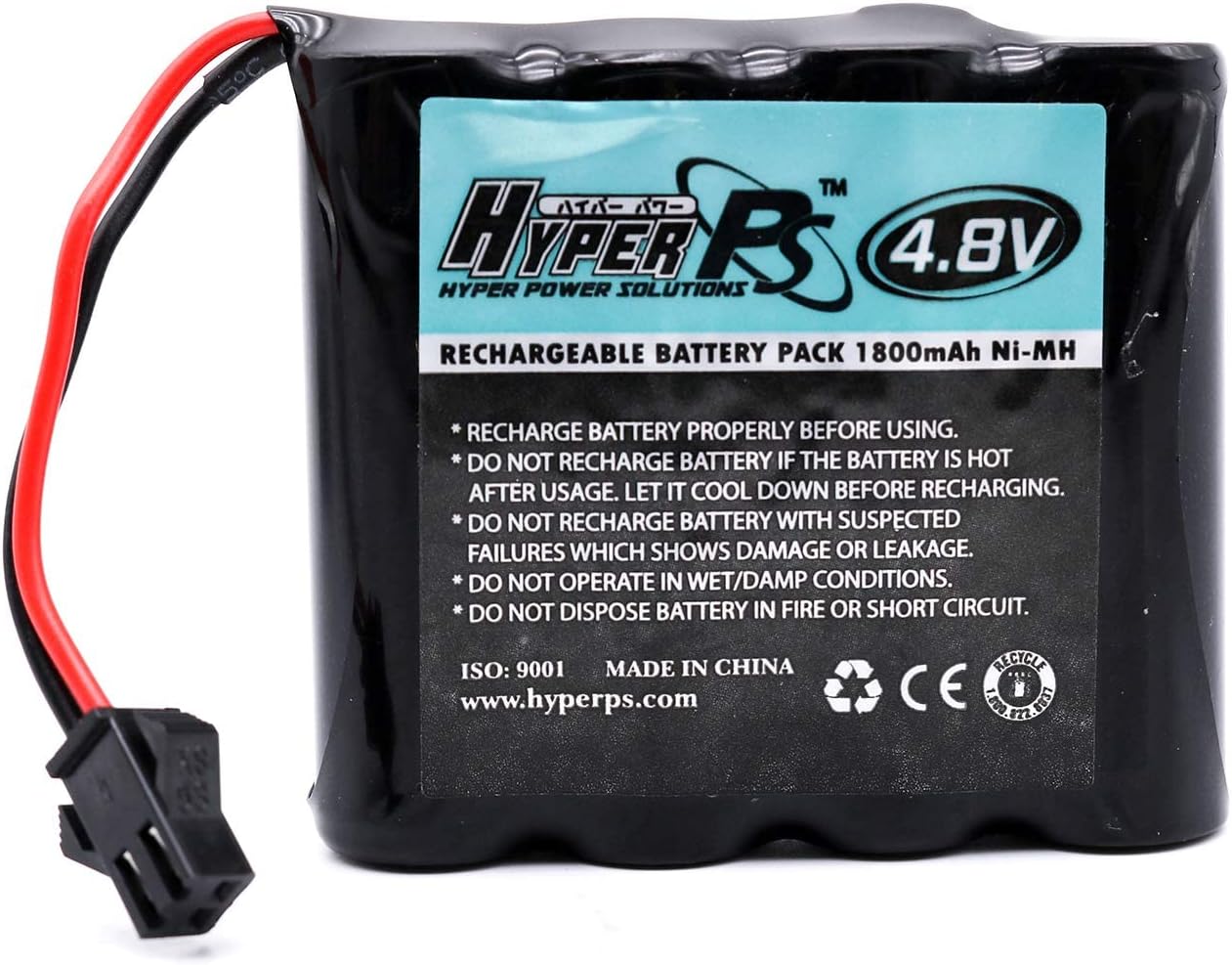 Amazon.com: BatteryGuy ELB-4814N Replacement 4.8V 1800mAh Nickel ...
