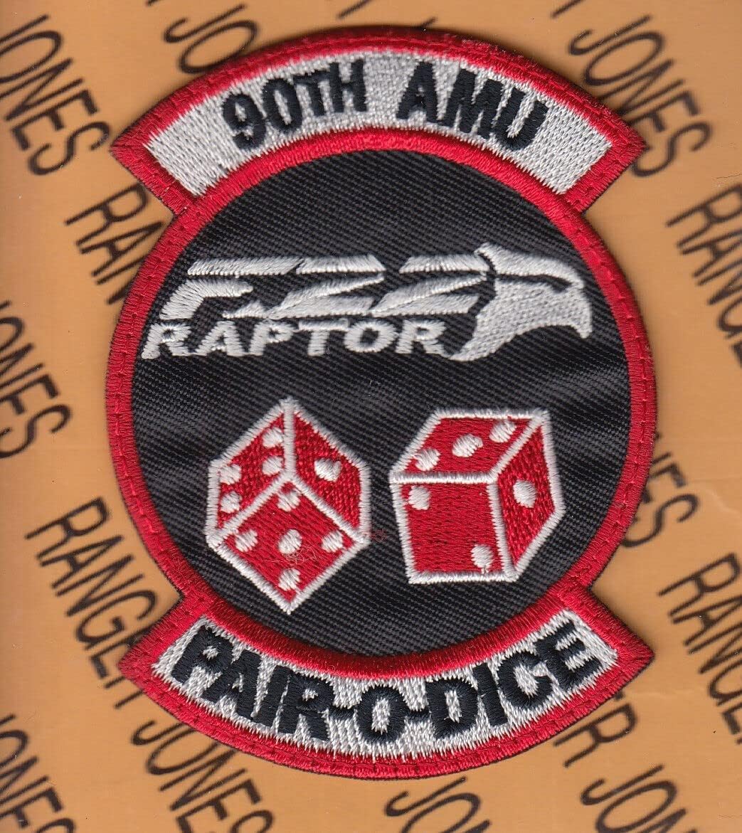 Amazon.com: USAF Air Force 90th AMU Fighter Sq Pair O DICE Raptor 3.75 ...