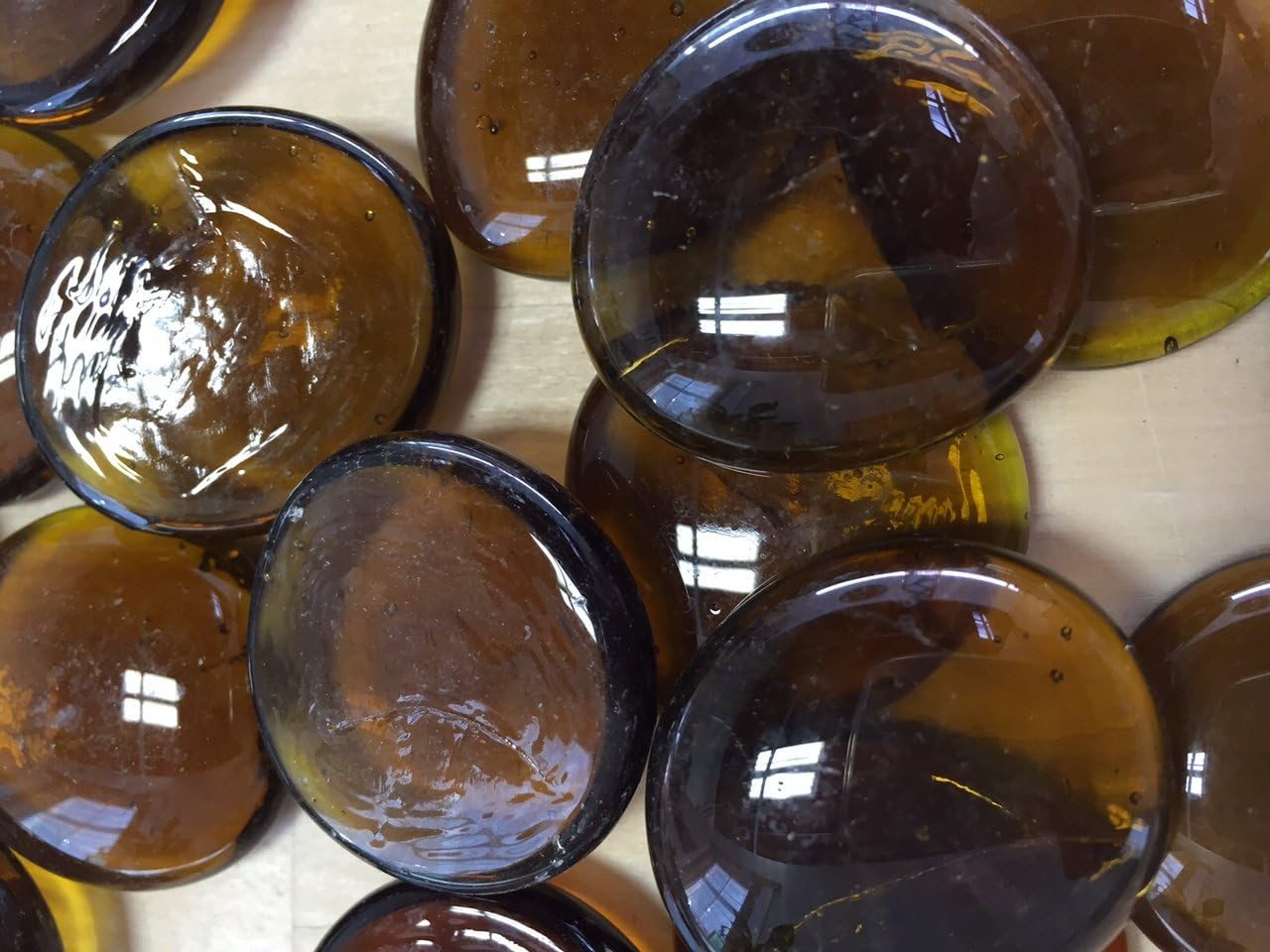 Amazon.com: Sun and Moon Glass Gems/Dark Amber Glass Gems, Large
