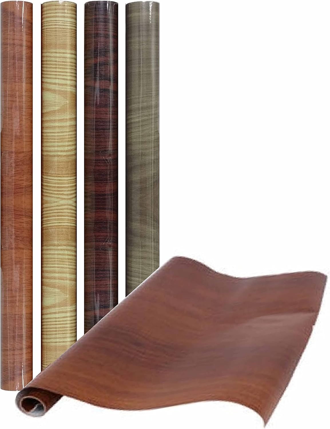 Amazon.com - 6 Rolls Wood Grain Contact Paper Drawer Shelf Adhesive ...