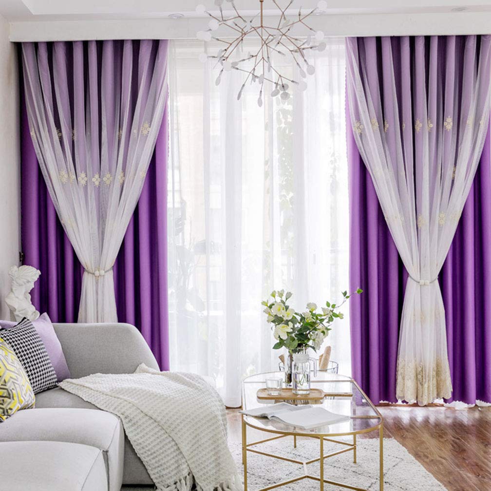 Purple And White Bedroom Curtains Elegant Purple Design Curtain Window