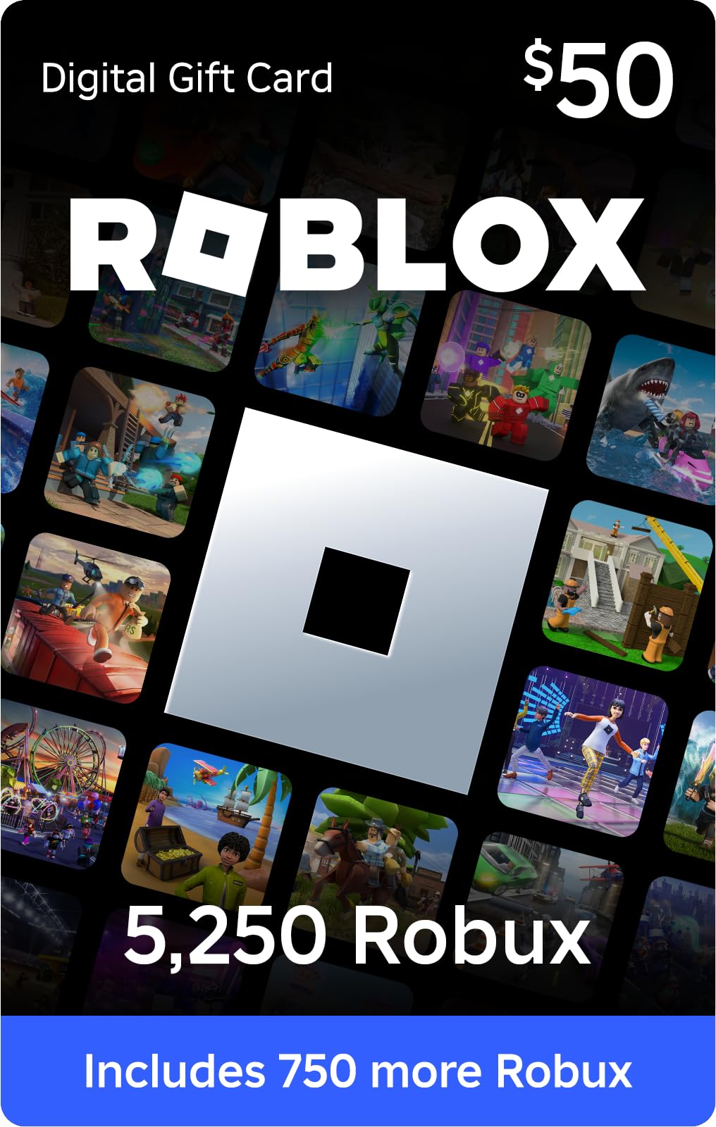 Amazon.com: Roblox Digital Gift Card - 5,250 Robux [Includes Exclusive ...