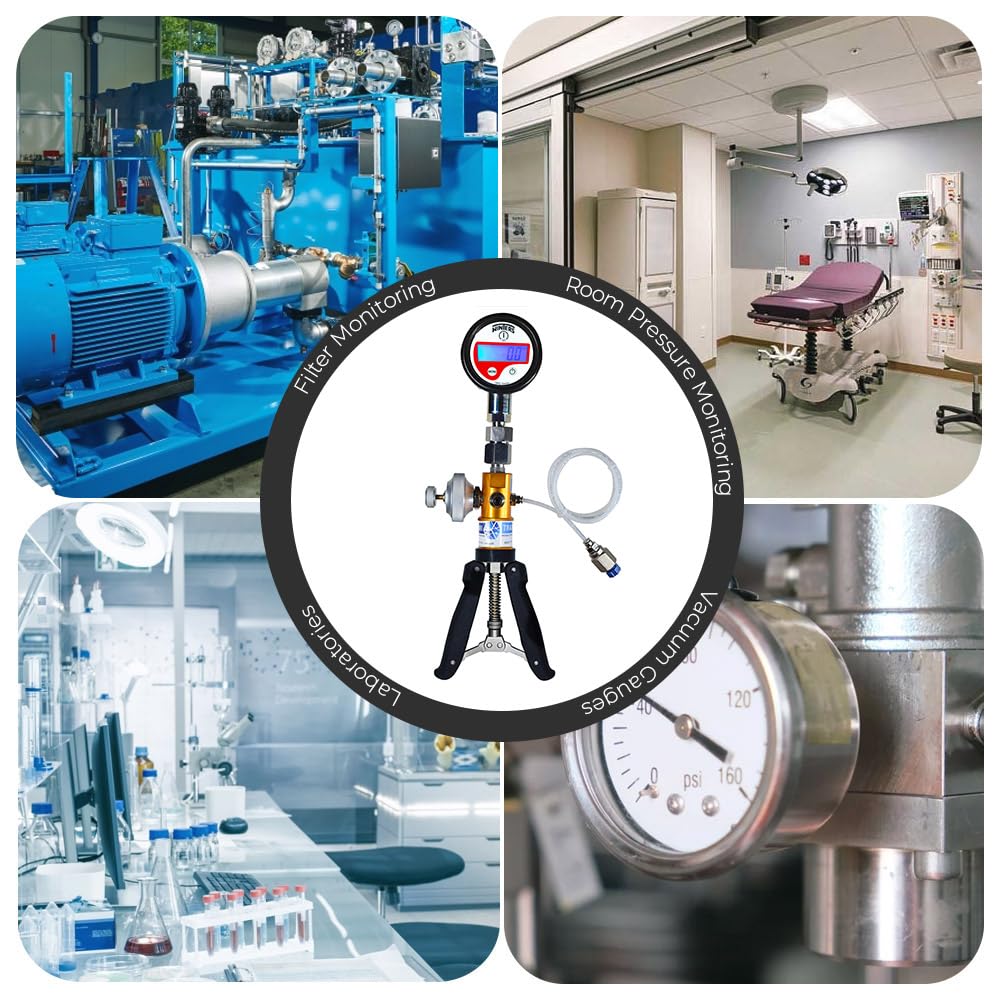 Hand Pump Calibrator with Pressure and Vacuum Gauges for Calibration ...