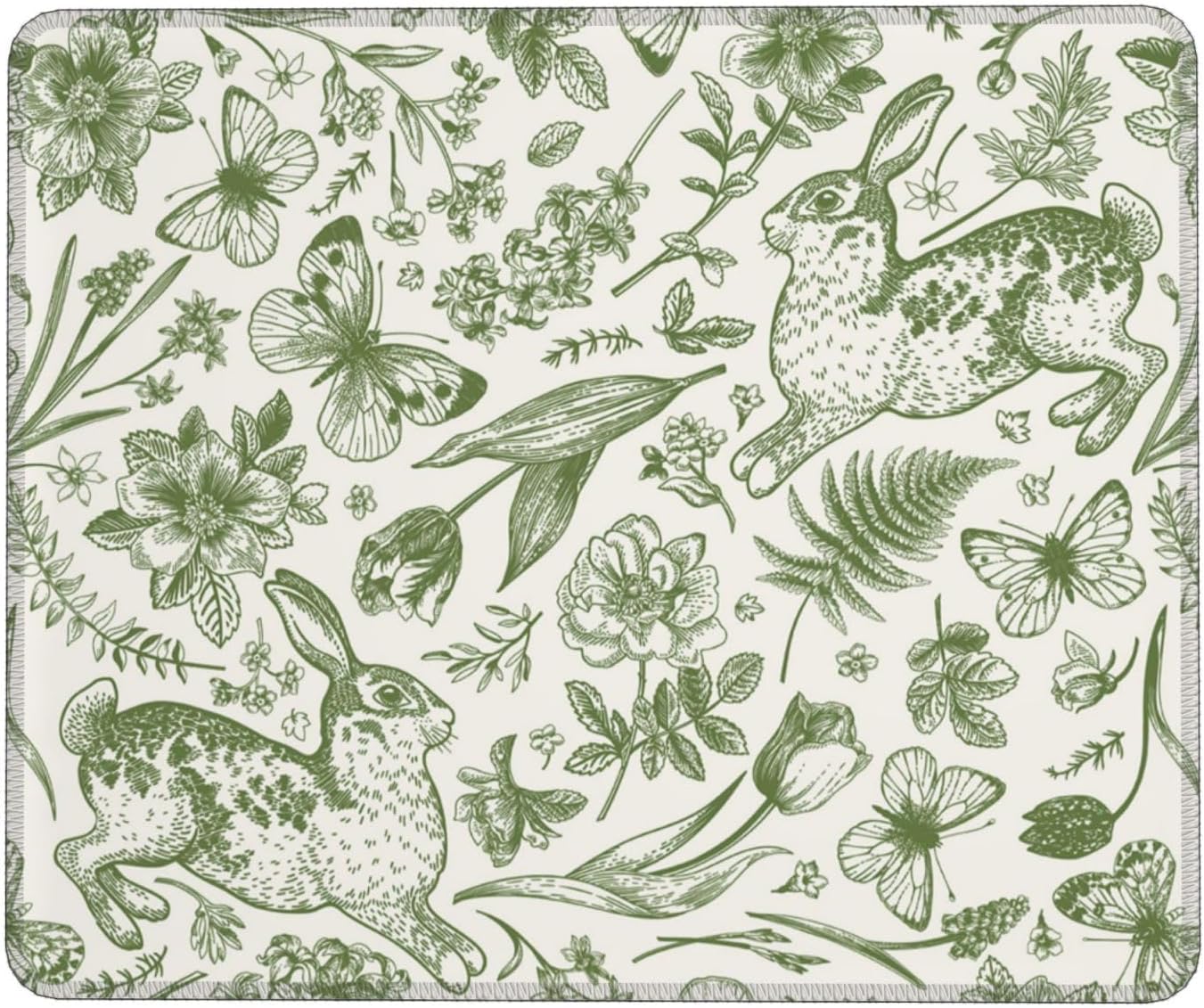 Amazon.com: Floral Mouse pad,Green Mouse pad,cottagecore Gift,Mouse pad ...