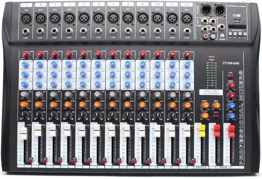 Amazon.com: GTD-Audio 16 Channel Professional Powered Mixer Power ...