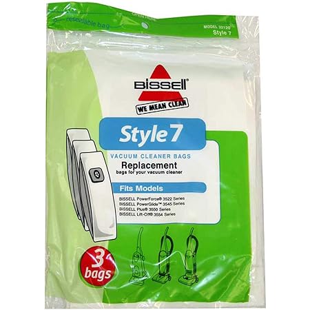Amazon.com - Bissell Style 7 Vacuum Bag, 32120, White - Vacuum And Dust ...