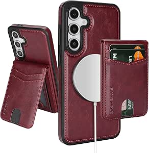 Amazon.com: SkyEagle Compatible with Magsafe 2 in 1 Detachable Samsung Galaxy S25 Plus Wallet ...