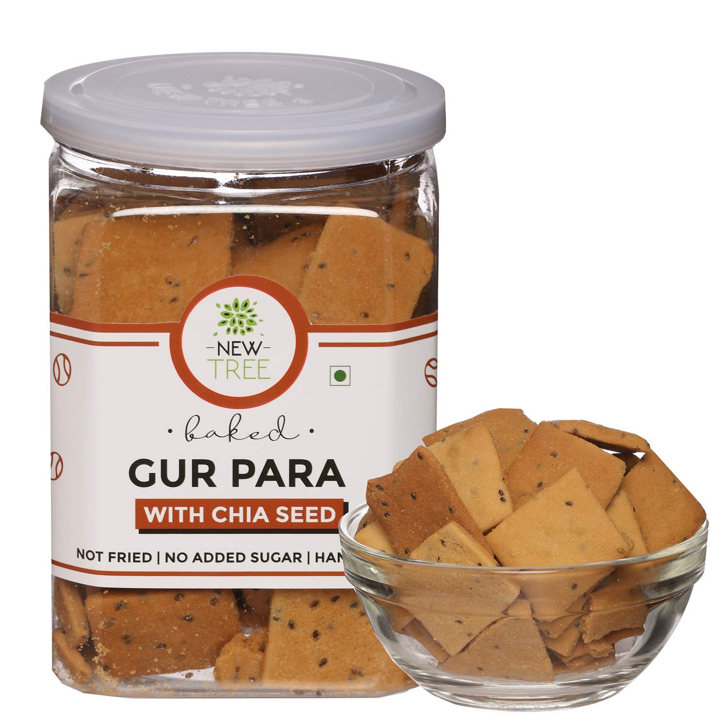 New Tree Baked Gur Para (With Chia Seed) 400gm : Amazon.in: Grocery ...