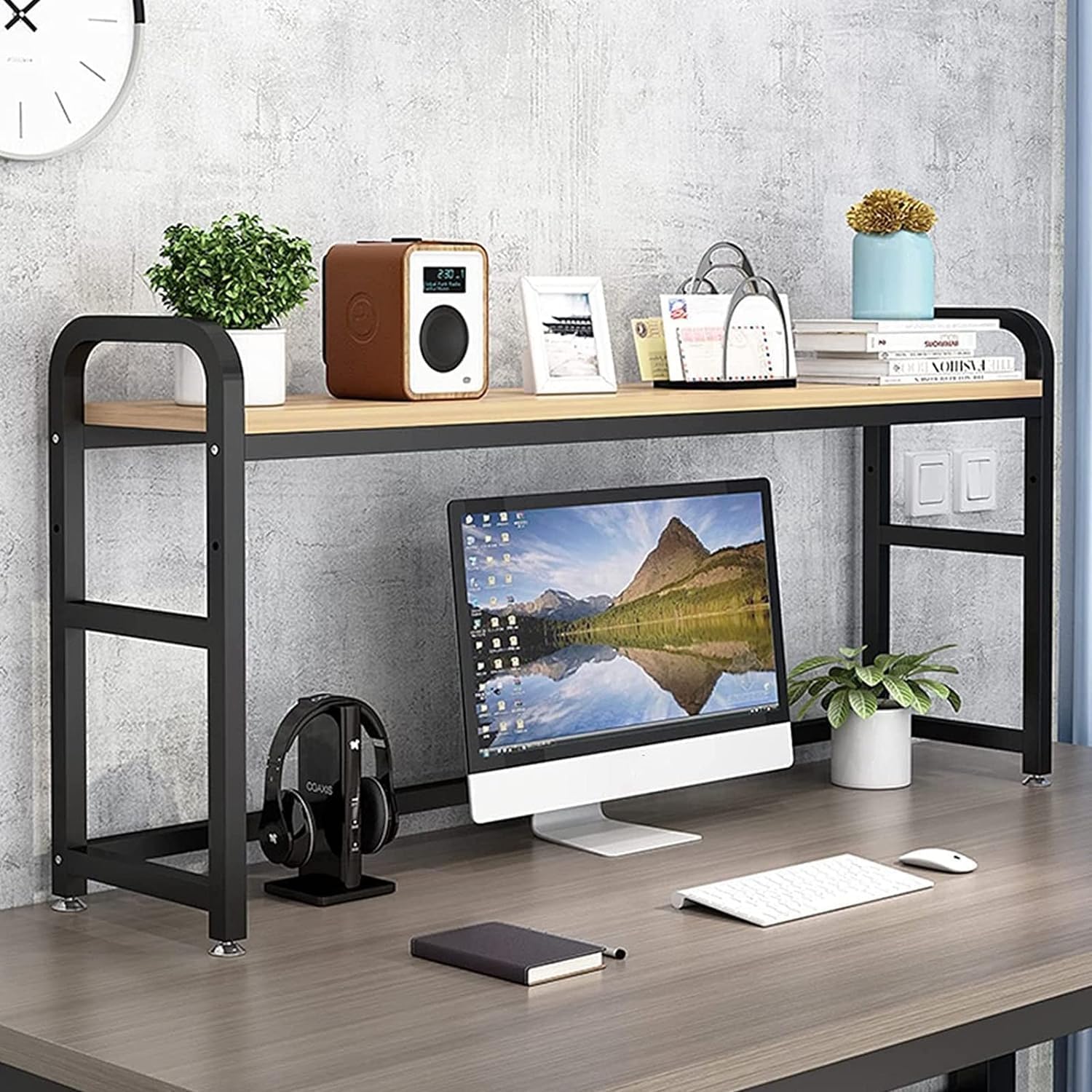 Amazon.com: GANDUS Bookshelf Desktop Bookshelf Organization Rack ...