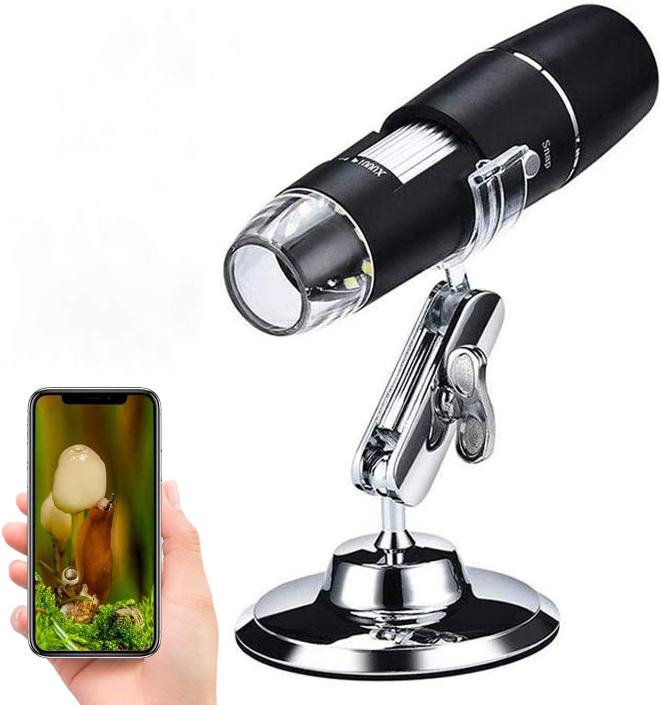 Microscope numérique USB, Endoscope de grossissement 40X-1000X Portable ...