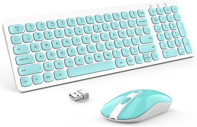 Amazon.com: SOOOO Wireless Keyboard and Mouse Combo, Ultra Thin Quiet ...