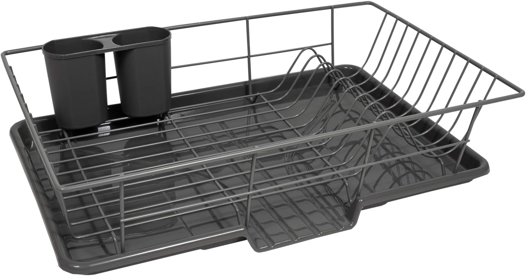 Amazon.com: Sweet Home Collection 3 Piece Metal Dish Drainer Rack Set ...