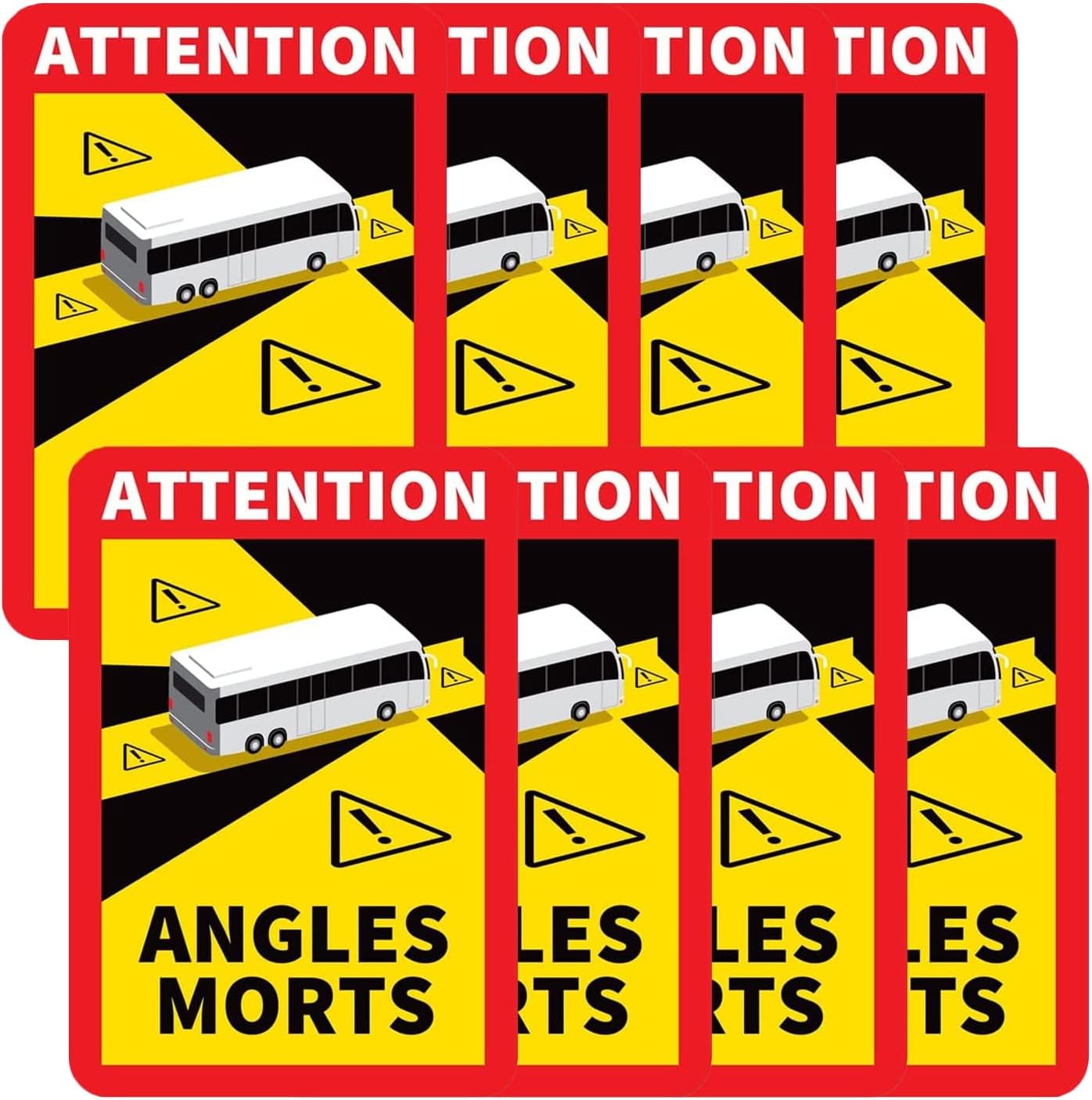 Angles Morts Sticker Motorhome Blind Spot Stickers, 8 Pack Car Blind ...
